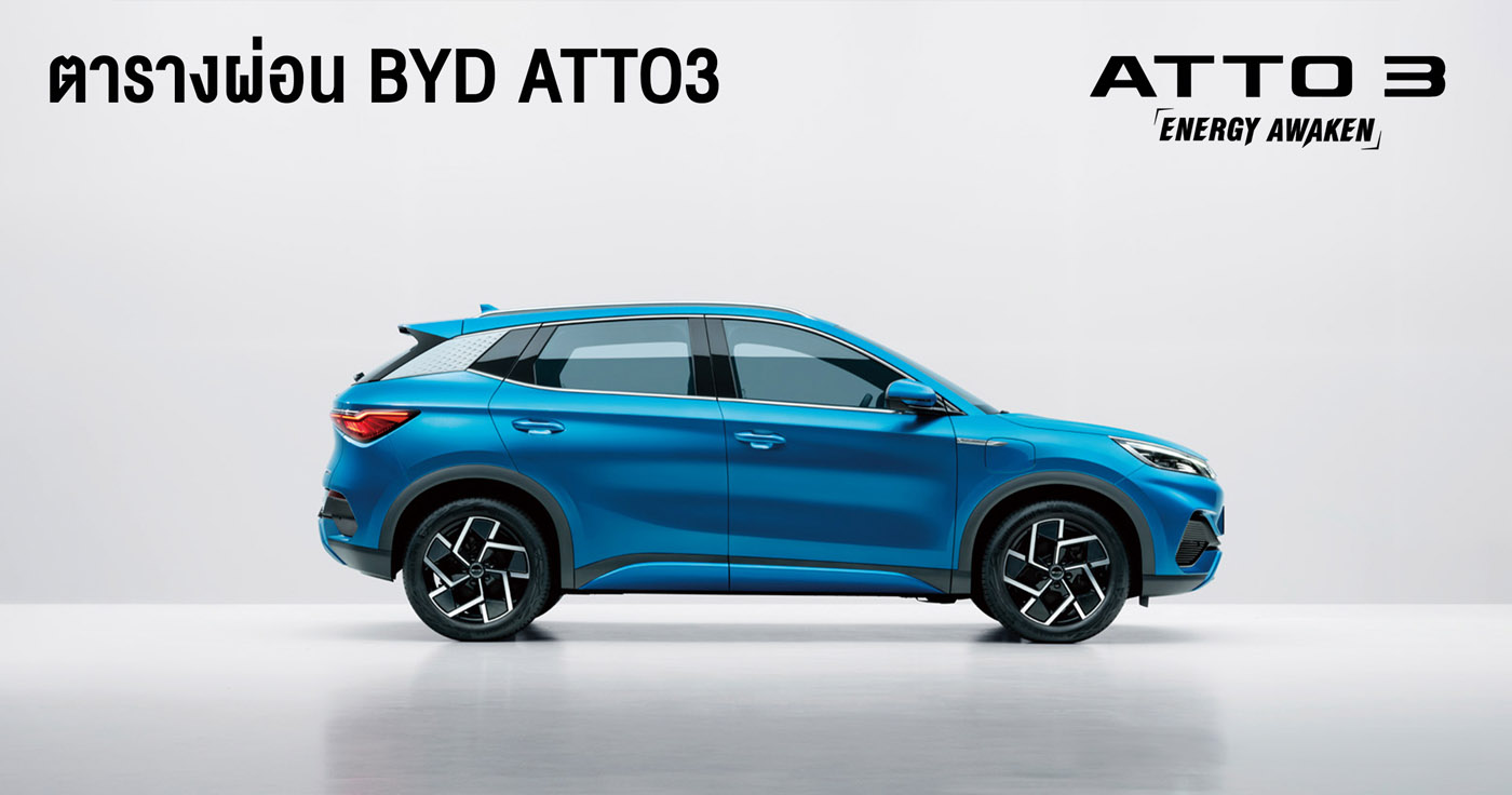 ตารางผ่อน BYD ATTO3 - BYD RATCHAPHRUEK โชว์รูมและศูนย์ซ่อม BYD, BYD ...